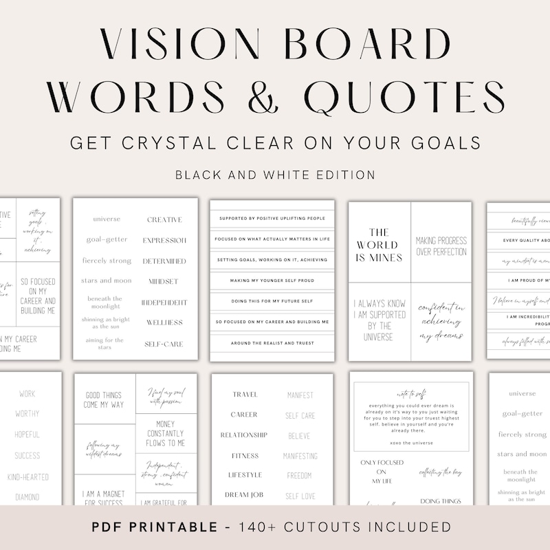 2026 Vision Board Letters - Etsy