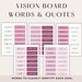 Pink Printable Vision Board Kit, Vision Board Valentines Board, Prayer ...
