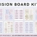 Vision Board Kit Printable Mood Board Dream Board - Etsy