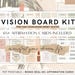 Boho Vision Board Kit for Entrepreneurs, 2025 Vision Board Printables ...