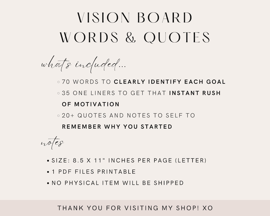 2025 Printable Vision Board Words, Vision Board Valentine Board, Vision ...