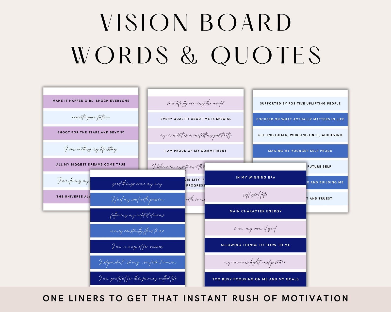 2025 Printable Vision Board Words, Printable Vision Board Kit, Vision ...