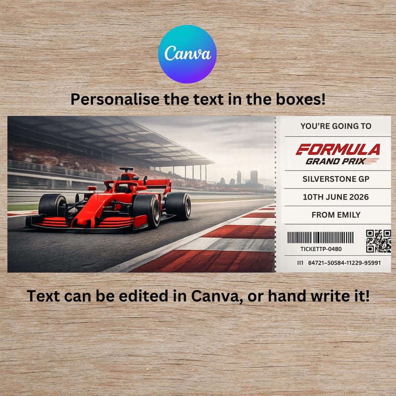 Formula 1 Template - Etsy UK