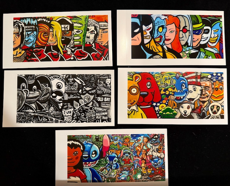 Rare Limited Edition Sticker Print Art #2 Complete Set Series - Etsy