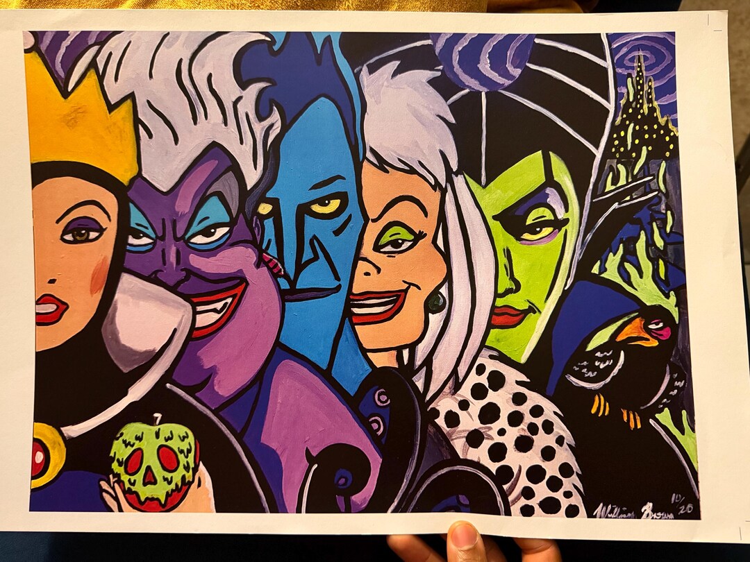 Iconic Villianous OG Villians Legacy Print - Etsy