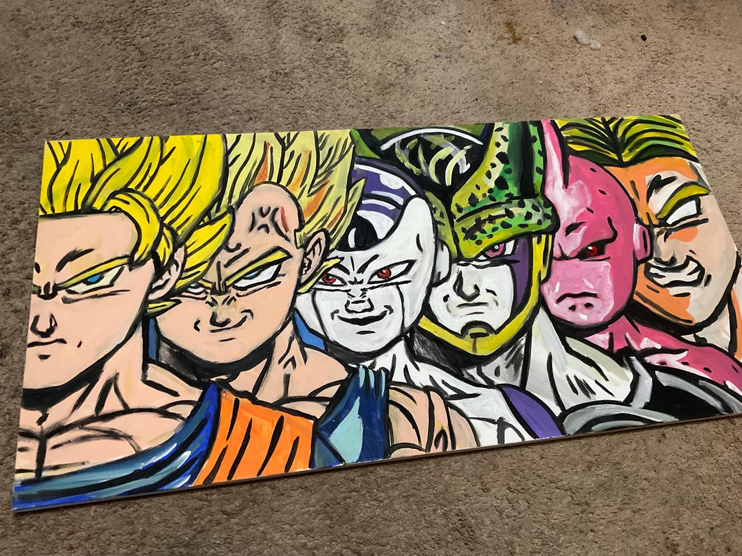 Akira Toriyama Dragon Ball Z 1989 - 1996 Japanese Anime Painting Super ...