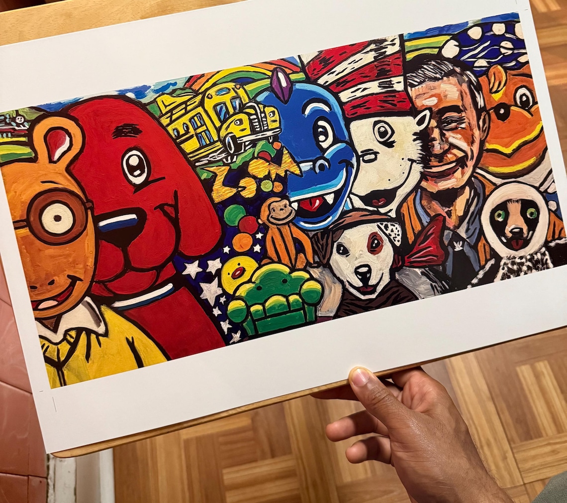90s Nostaligic Childhood PBS Kids Tribute - Etsy