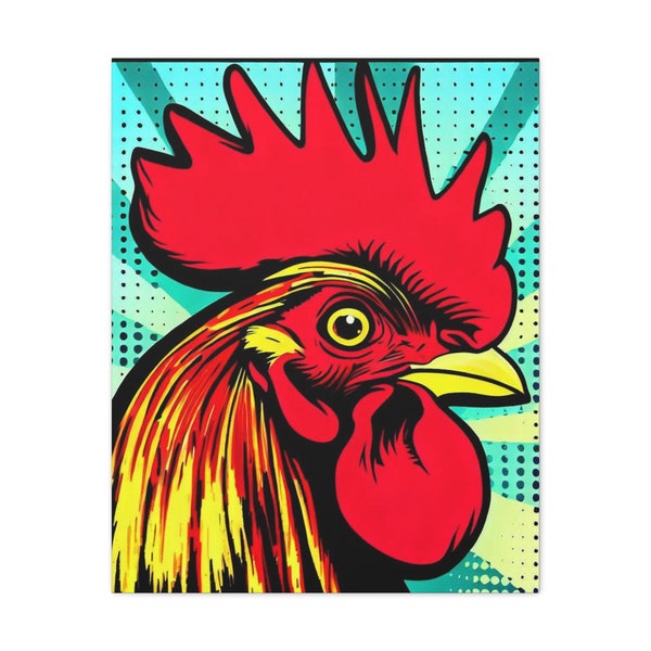 Pop Art Rooster - Etsy