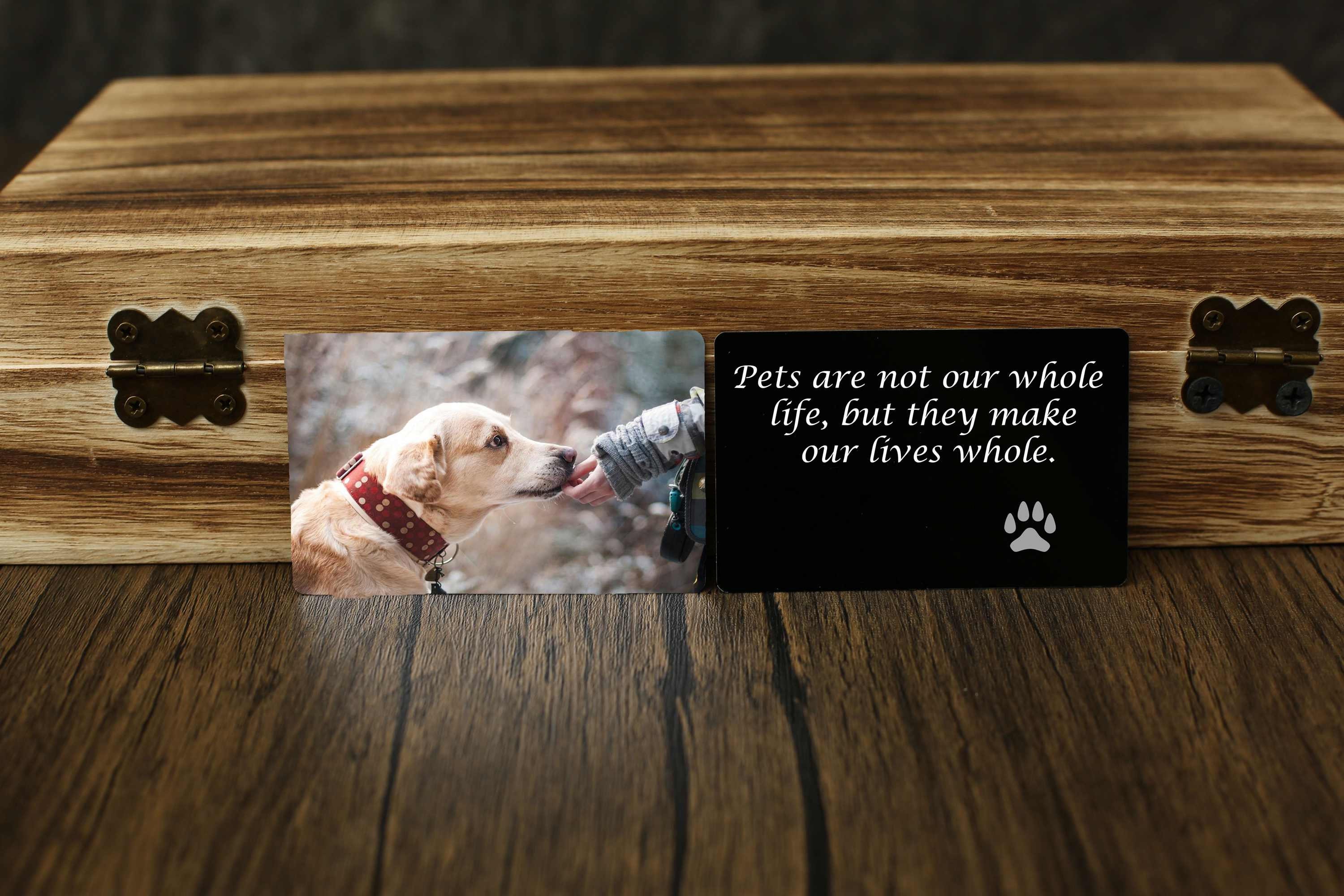 Personalized Wallet Card, Wallet Insert Photos With Dog/cat ...