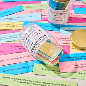 Color Coded Bible Verses,read Me When Jar, Scripture Jar, God's ...