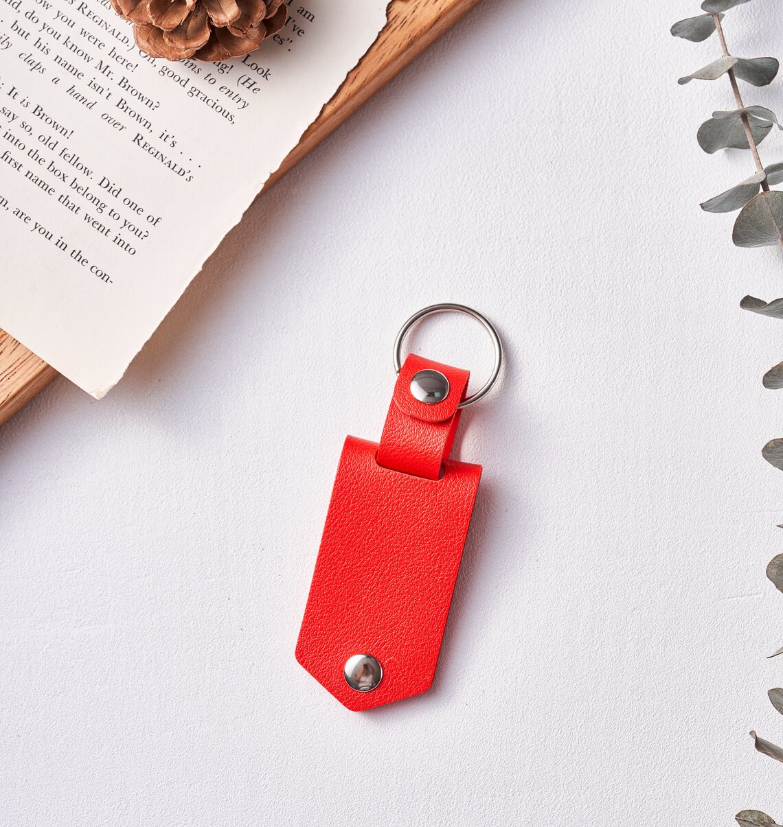 Personalized Gifts for Him, Photo Keychain, Leather Keychain With Photo ...