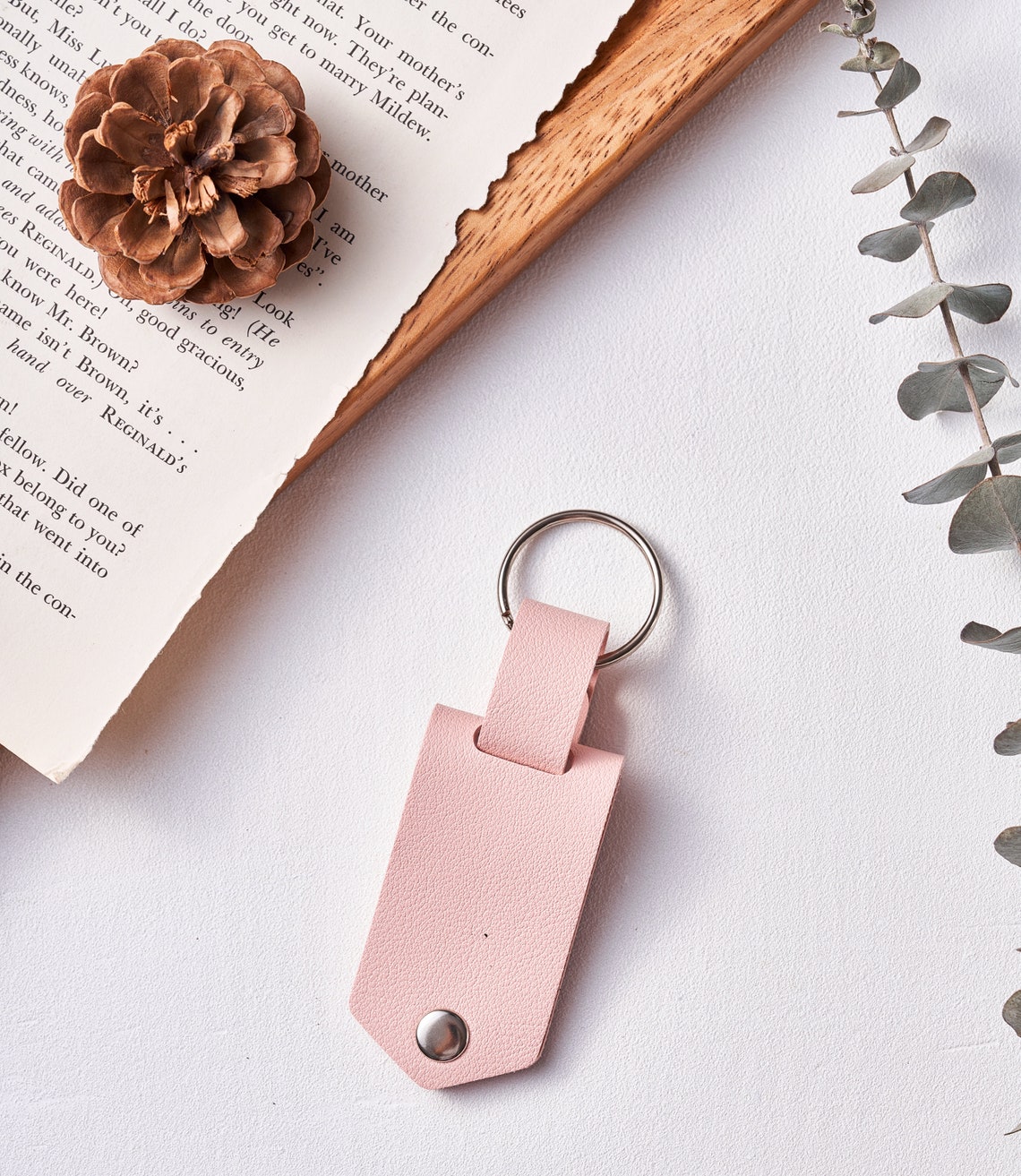 Personalized Gifts for Him, Photo Keychain, Leather Keychain With Photo ...