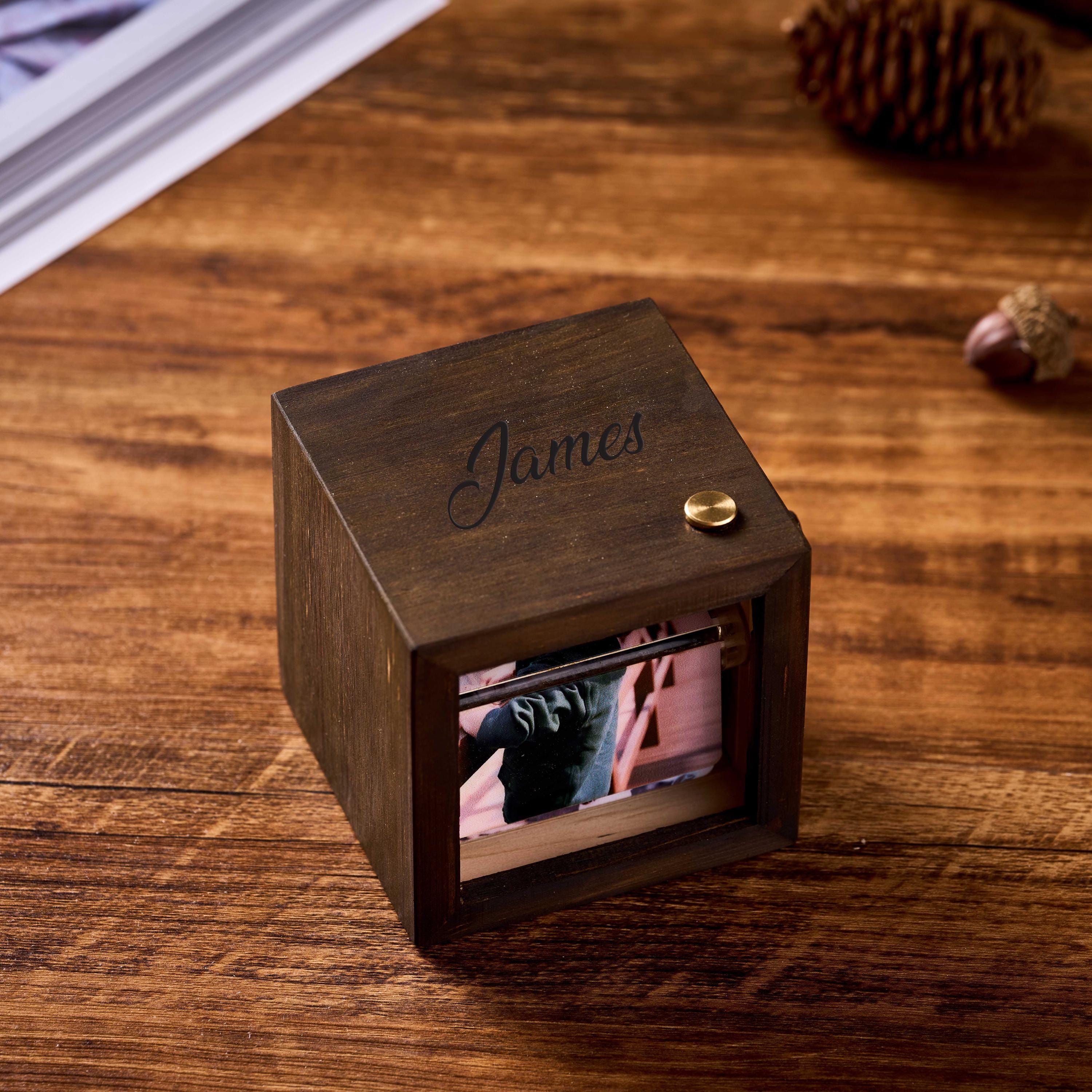 Custom Photo Flip Book Animation Box, Custom Couple Flip Book Frame ...
