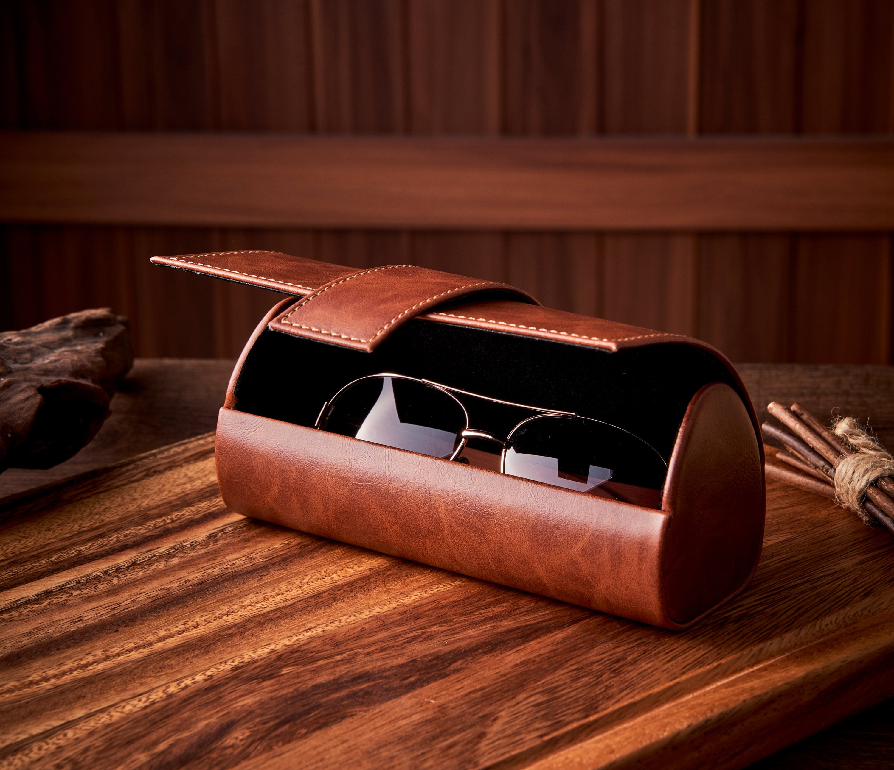 Personalized Sunglasses Leather Box, Engraved Unisex Sunglasses Box ...