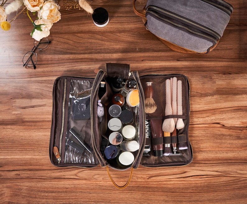 Personalized Canvas Dopp Kit, Shaving Kit Bag, Groomsmens Gift Ideas ...