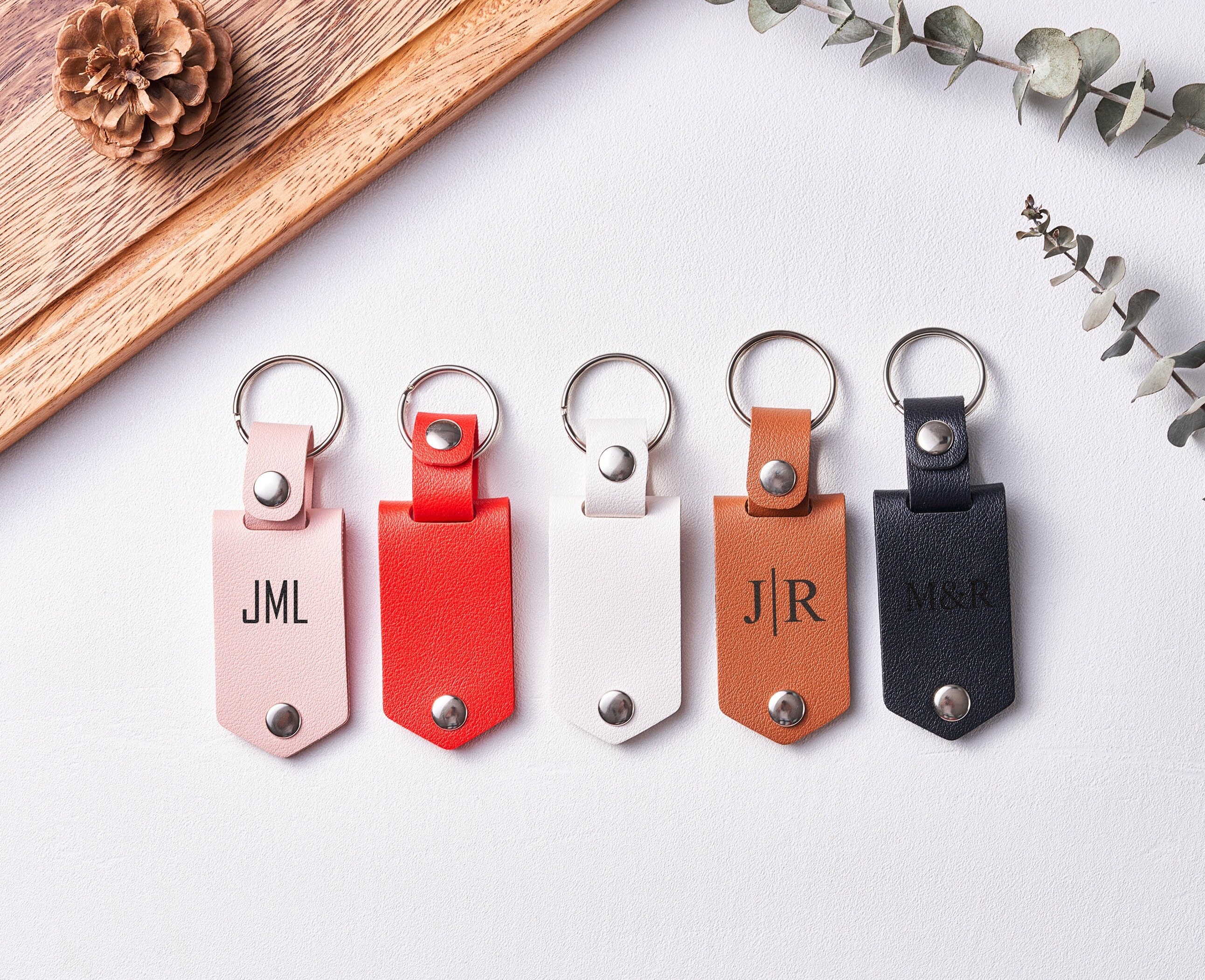 Personalized Gifts for Him, Photo Keychain, Leather Keychain With Photo ...