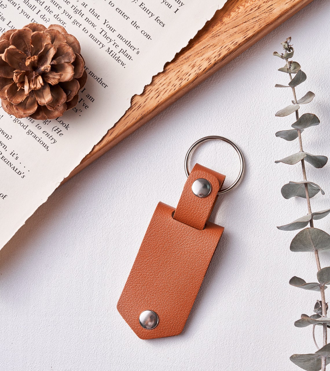 Personalized Gifts for Him, Photo Keychain, Leather Keychain With Photo ...