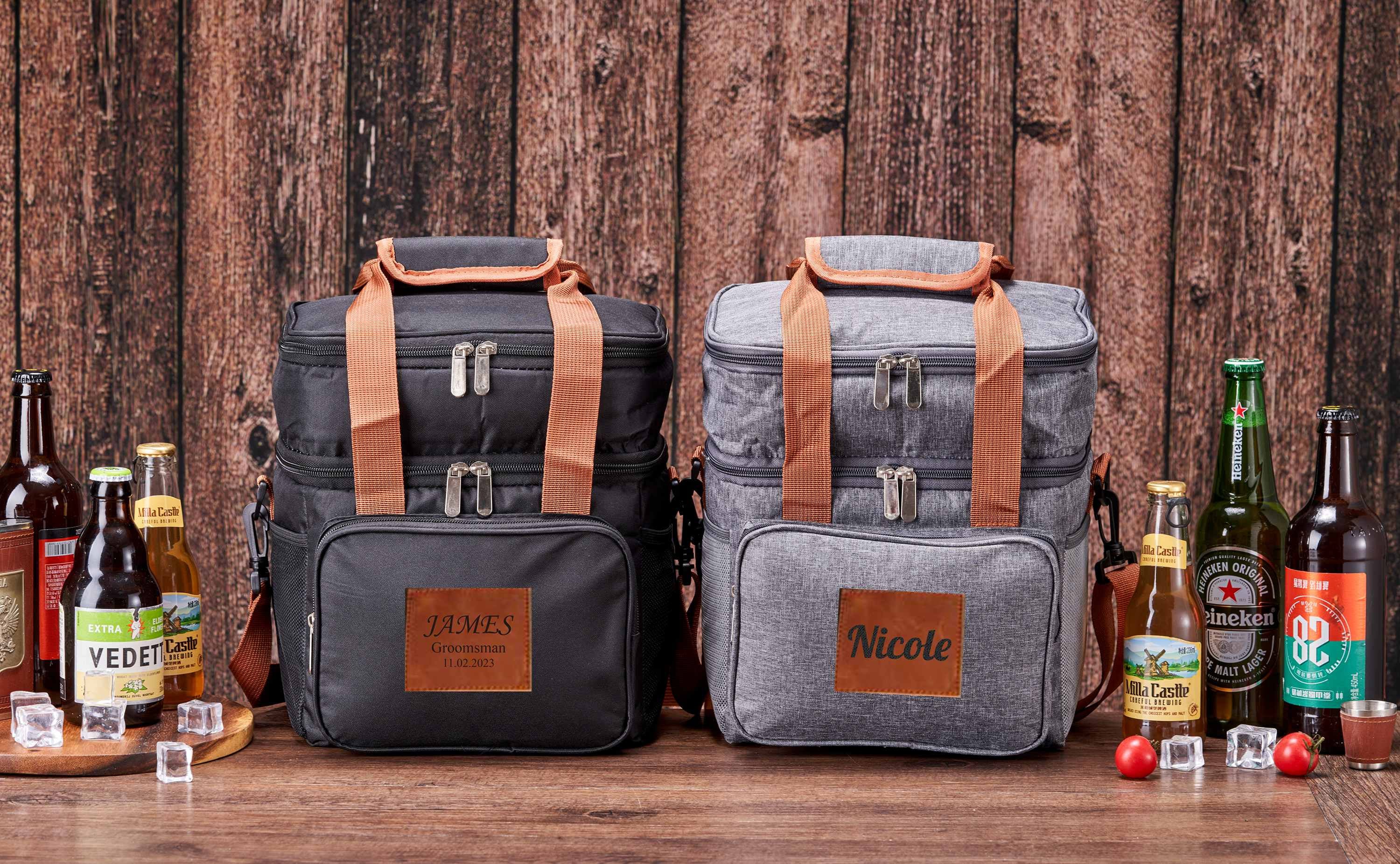Personalized Beer Cooler Bag Groomsman Cooler Bag Custom Cooler Bag for ...