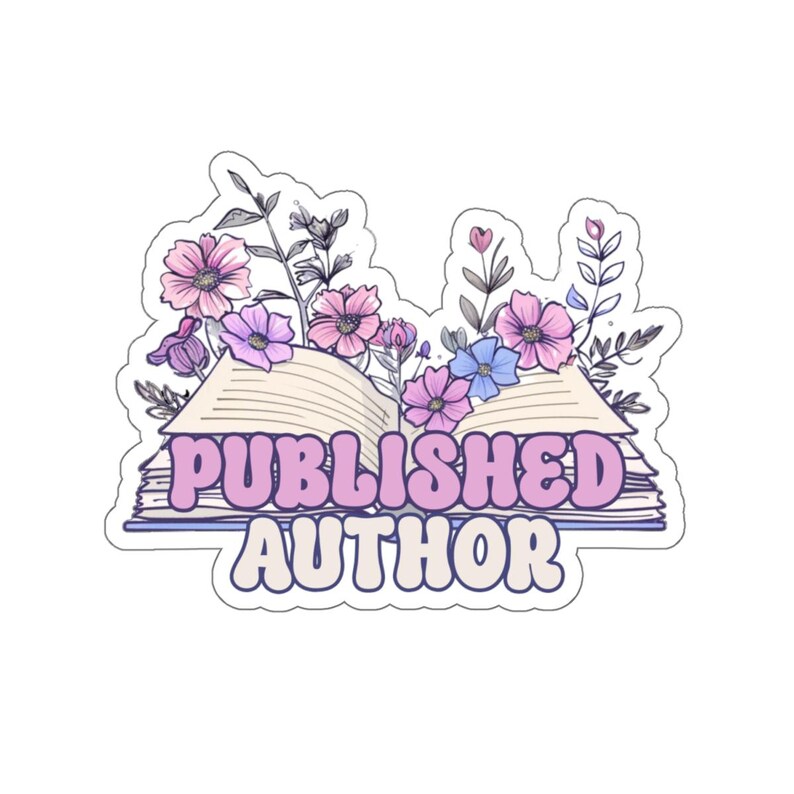 Published Author - Author Sticker, Gift for Author, Bookish, Book ...