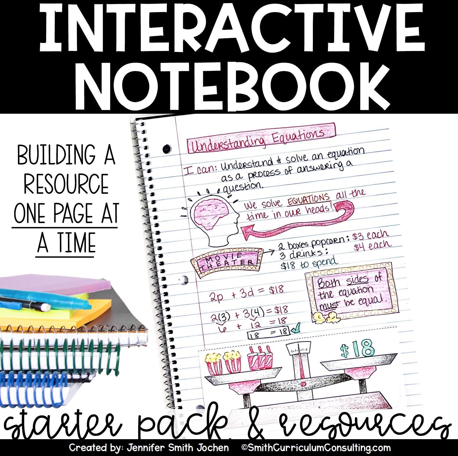 Interactive Notebook Starter Pack for All Subjects - Foldables - Cover ...