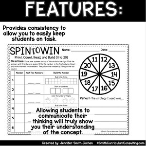Kindergarten Spin to Win Math Centers: Full Year Activity - Etsy