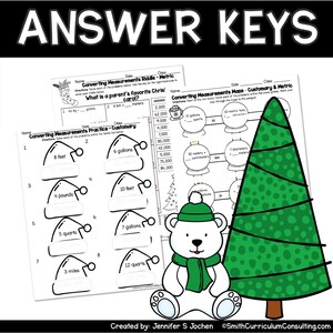 Christmas Math: Converting Measurements Practice (4th-5th Grade ...
