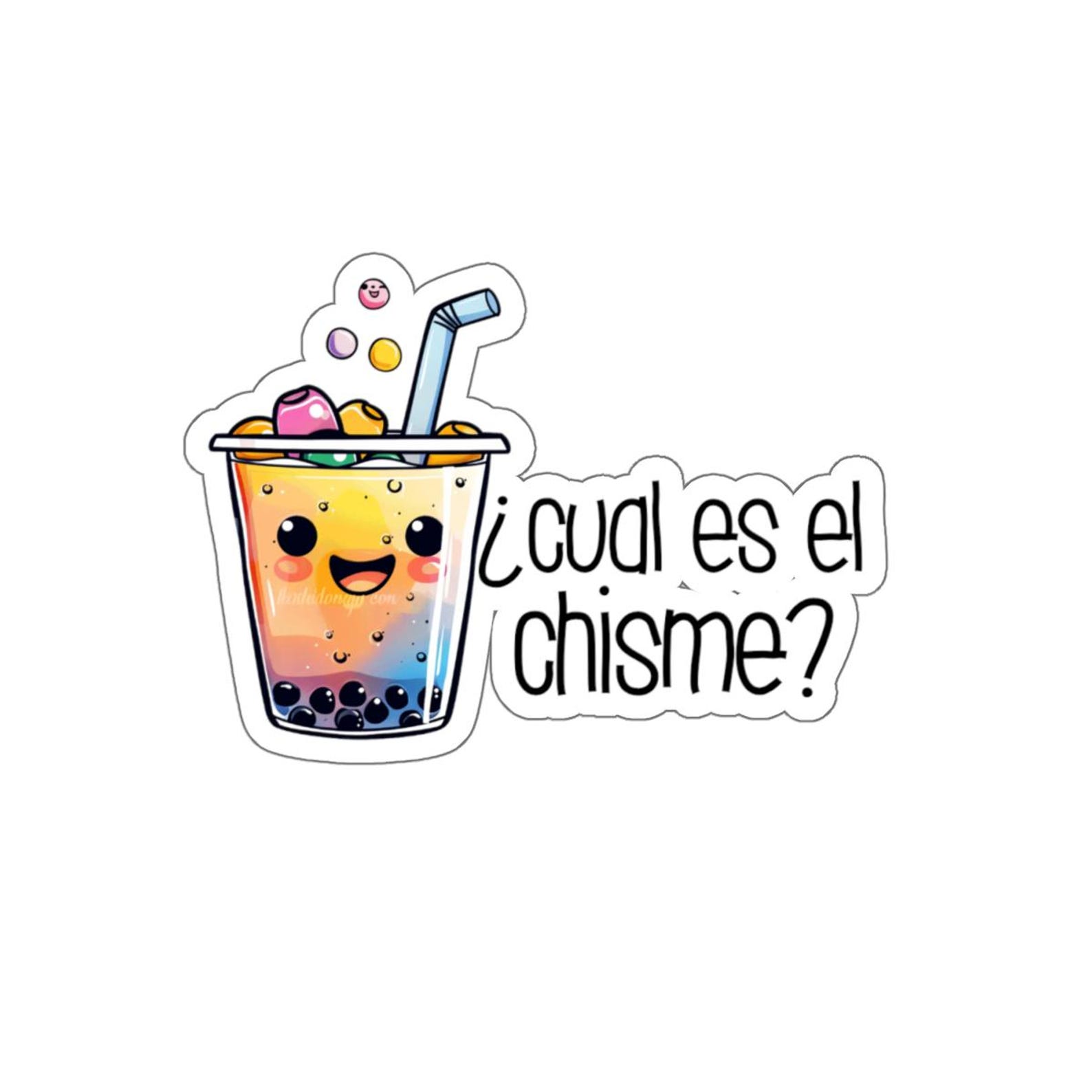 Spanish Stickers - Cual Es El Chisme - What is the Tea - Espanol ...