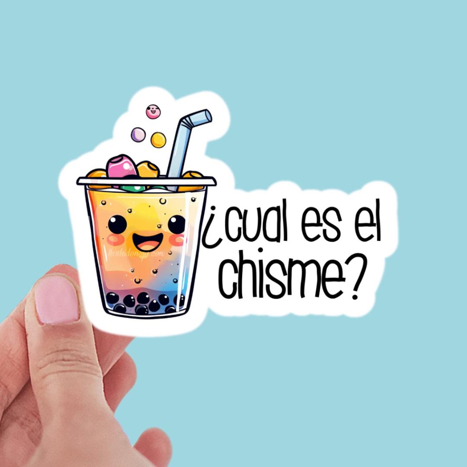 Spanish Stickers - Cual Es El Chisme - What is the Tea - Espanol ...