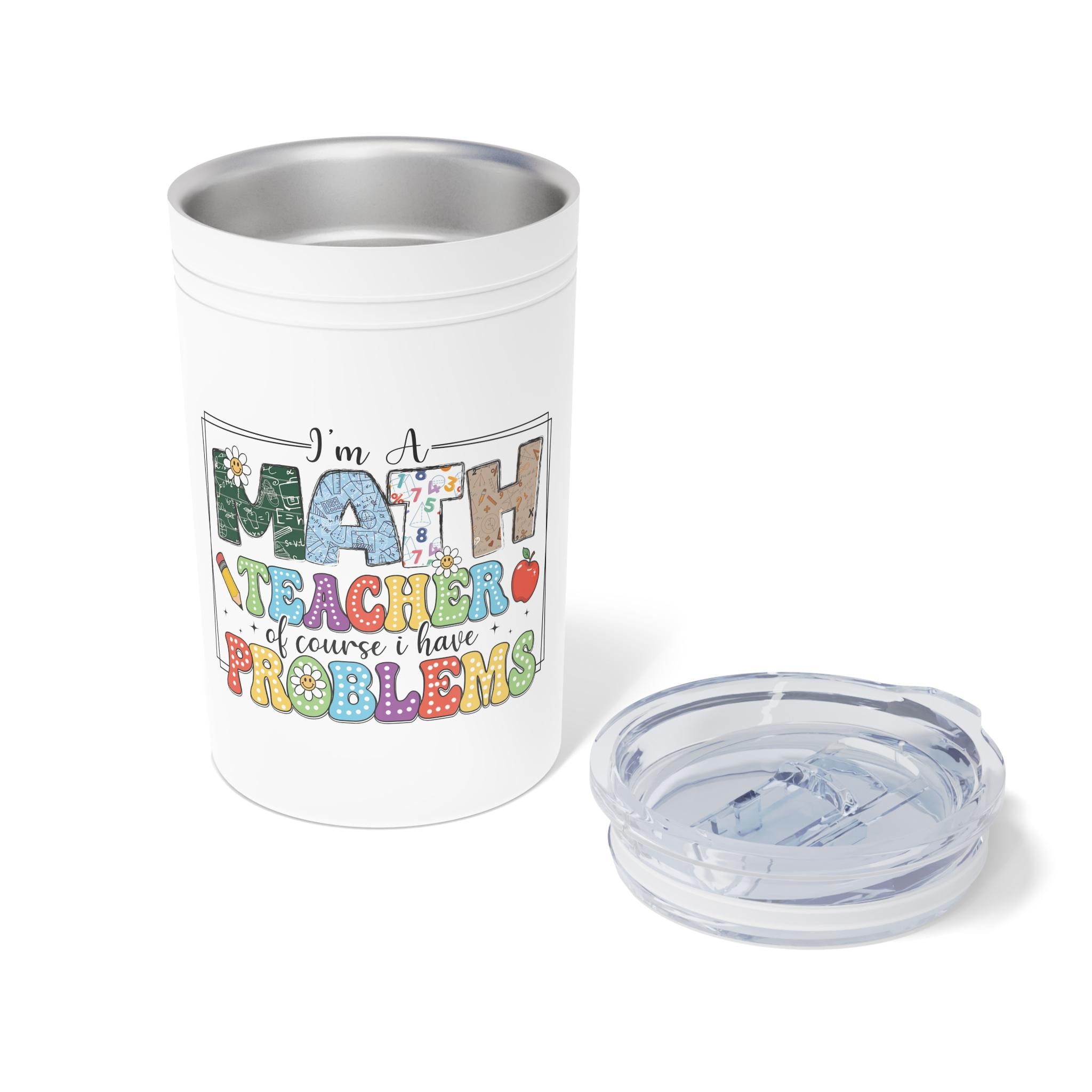 Math Teacher Insulated Tumbler, Funny Teacher Gift, Stainless Steel Cup ...