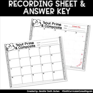 Prime and Composite Task Cards TEKS 5.4a Math Station Math Review Test ...