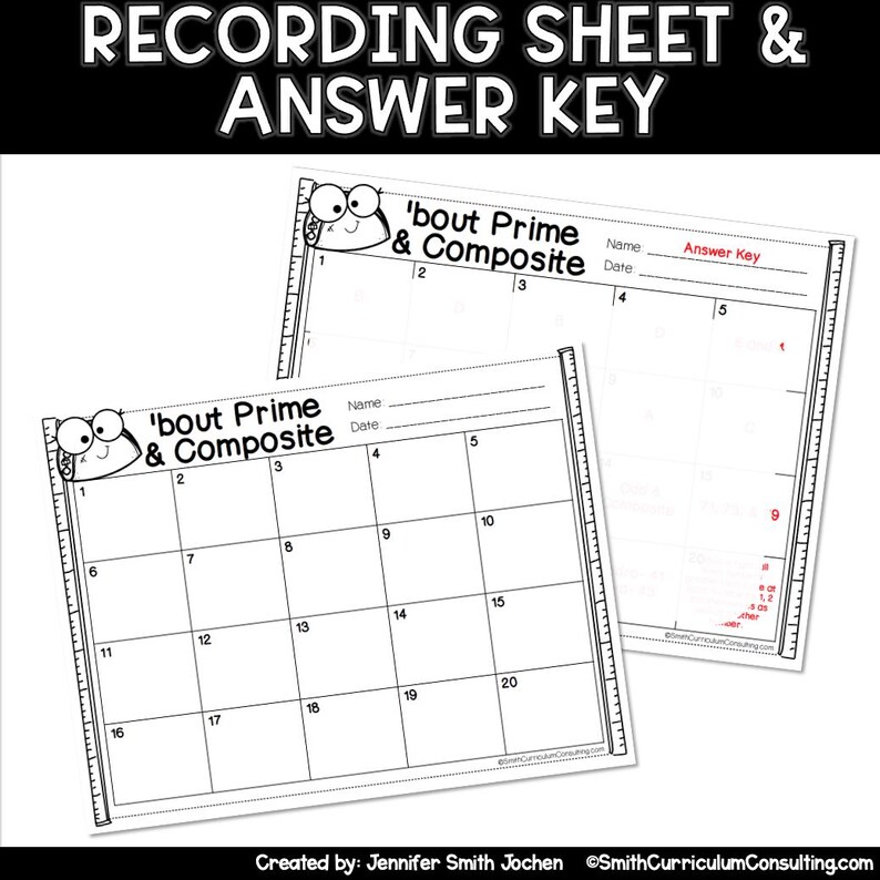 Prime and Composite Task Cards TEKS 5.4a Math Station Math Review Test ...