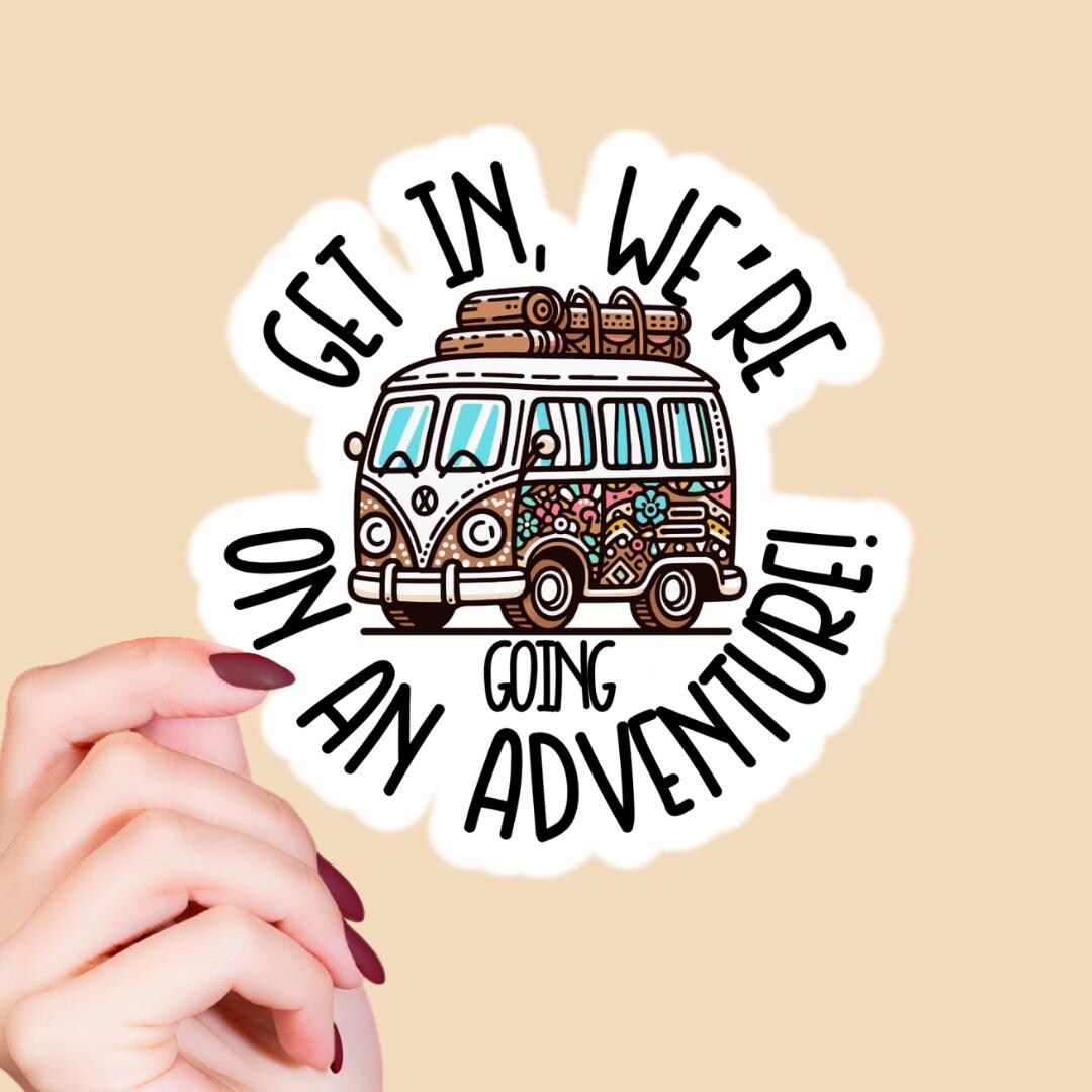 Adventure Time Kiss-cut Stickers, Outdoor Camping Hiking Trip Planner ...