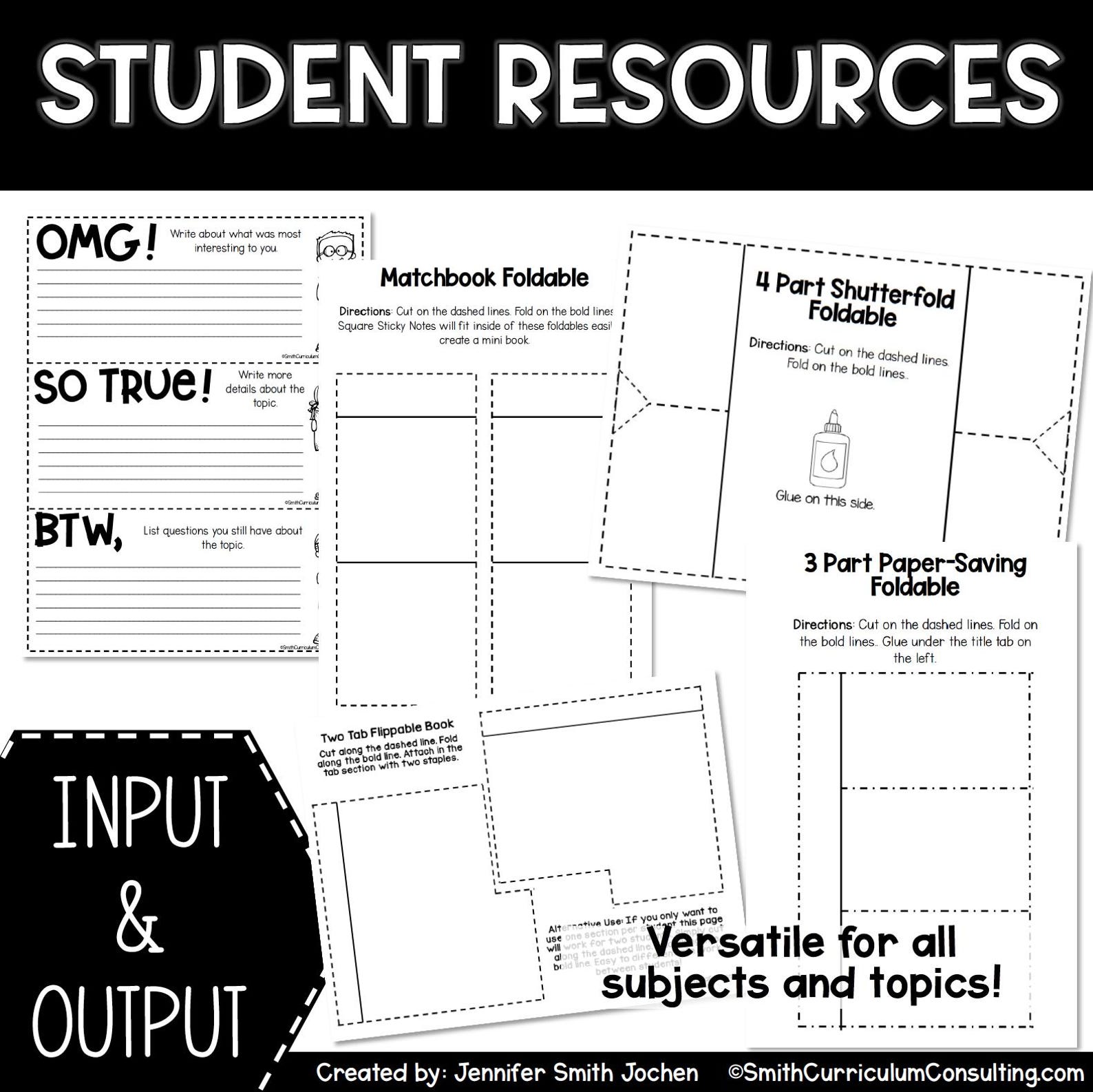 Interactive Notebook Starter Pack: Teacher Resources & Foldables - Etsy