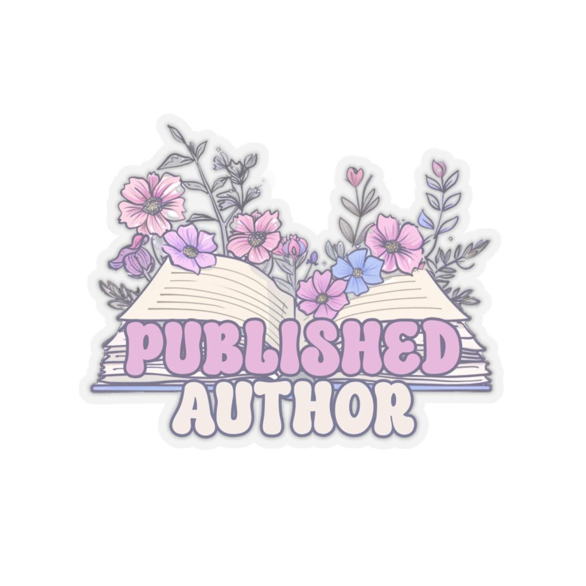 Published Author - Author Sticker, Gift for Author, Bookish, Book ...