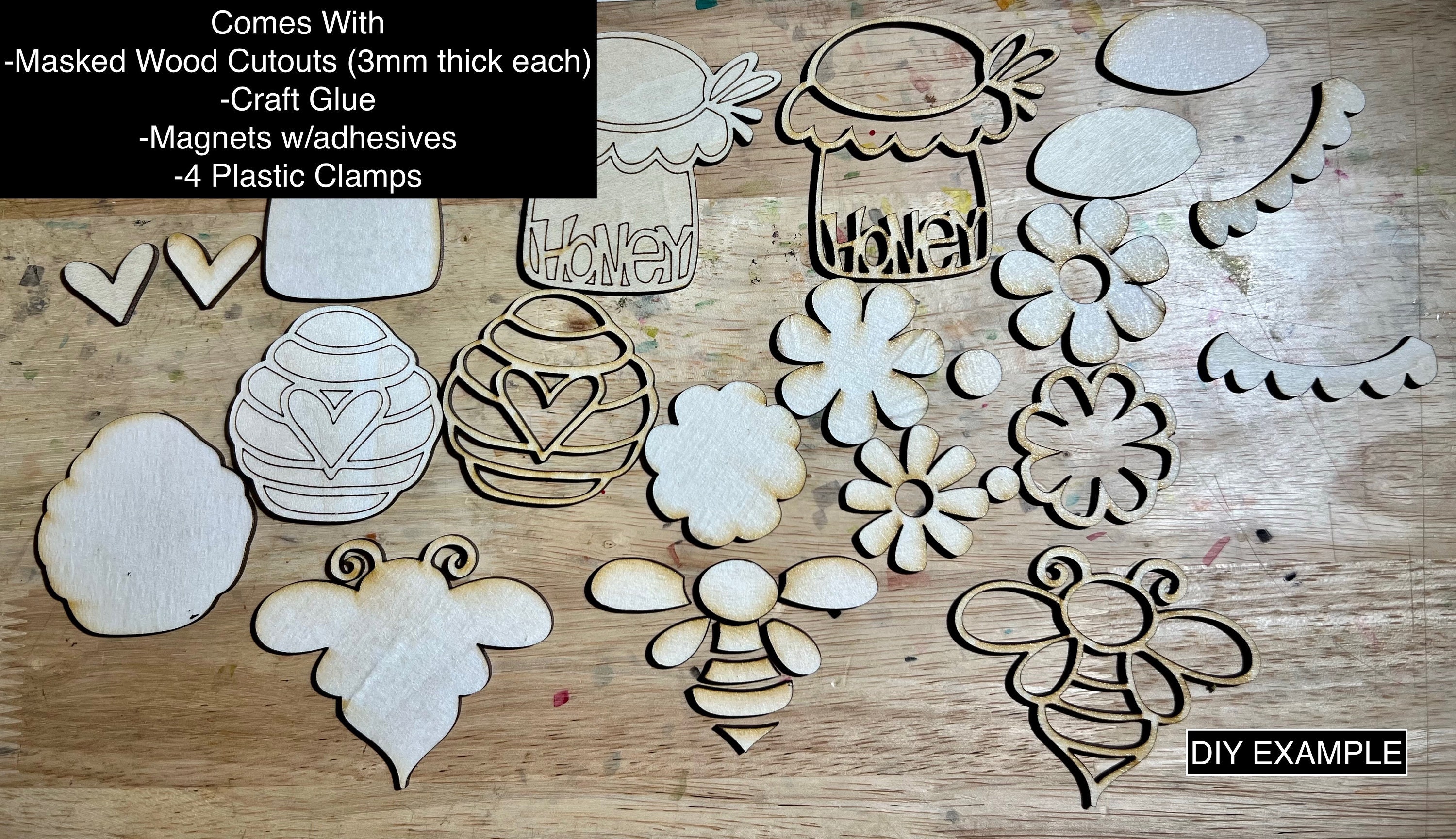 3D Wooden Camping Fridge Magnets - DIY Craft Kit for Family Fun ...