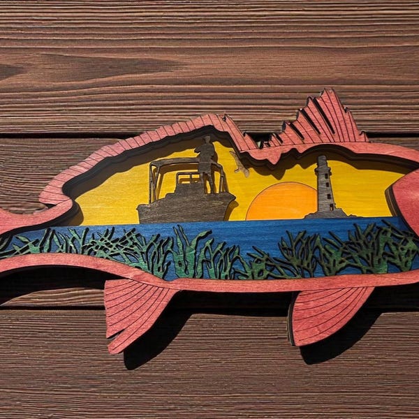 Redfish Wood Art - Etsy