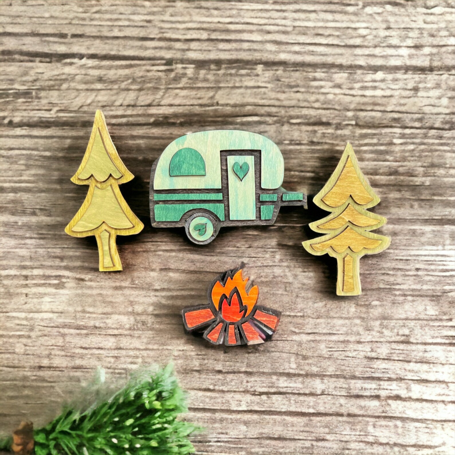 3D Wooden Camping Fridge Magnets - DIY Craft Kit for Family Fun ...