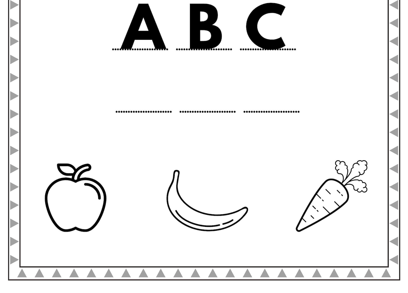 Daycare Printable Worksheet I Know My Abcs - Etsy