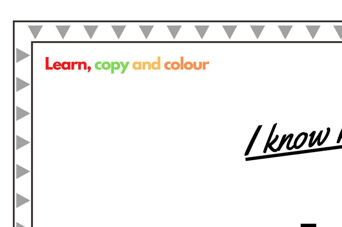 Daycare Printable Worksheet - I Know My Abcs - Etsy