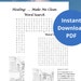 The Lord's Prayer| Our Father Word Search Instant Download Printable ...