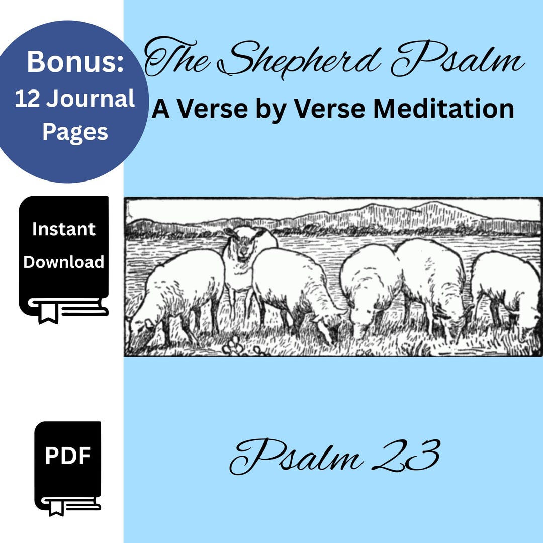 Shepherd Psalm the - PDF A Verse by Verse Meditation Psalm 23 Printable ...