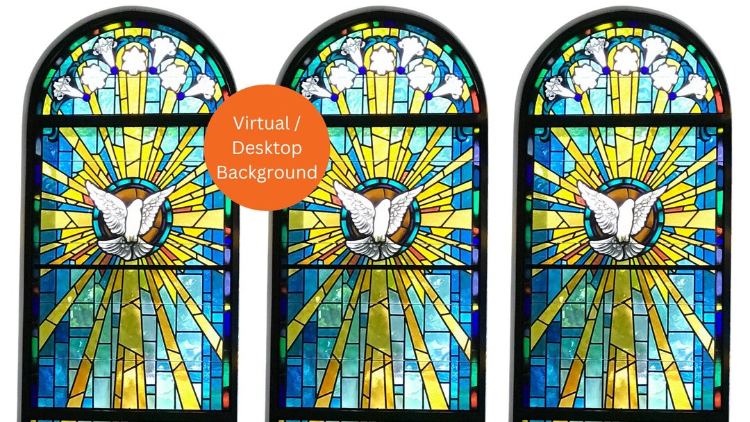 Christian Zoom Background Holy Spirit Virtual Backdrop | Church ...