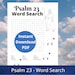 Psalm 23 Word Search | the Lord is My Shepherd Instant Download ...