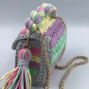 Special Bag/multi Color Bag/hand Woven Bag/crochet Bag/knitted Bag ...