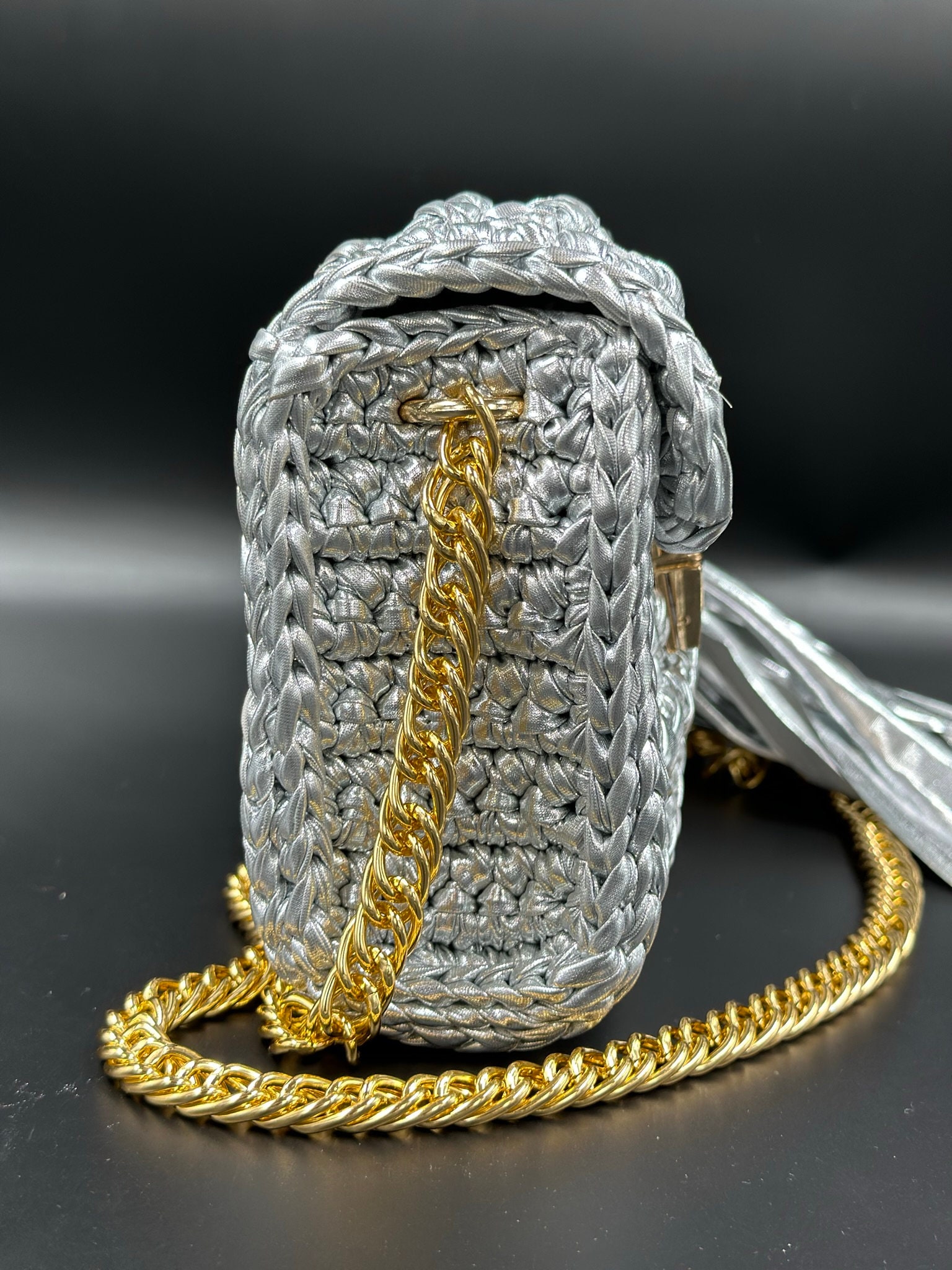 Handbag for Woman ,handmade Metallic Bag,gold Metallic Bag,luxury ...