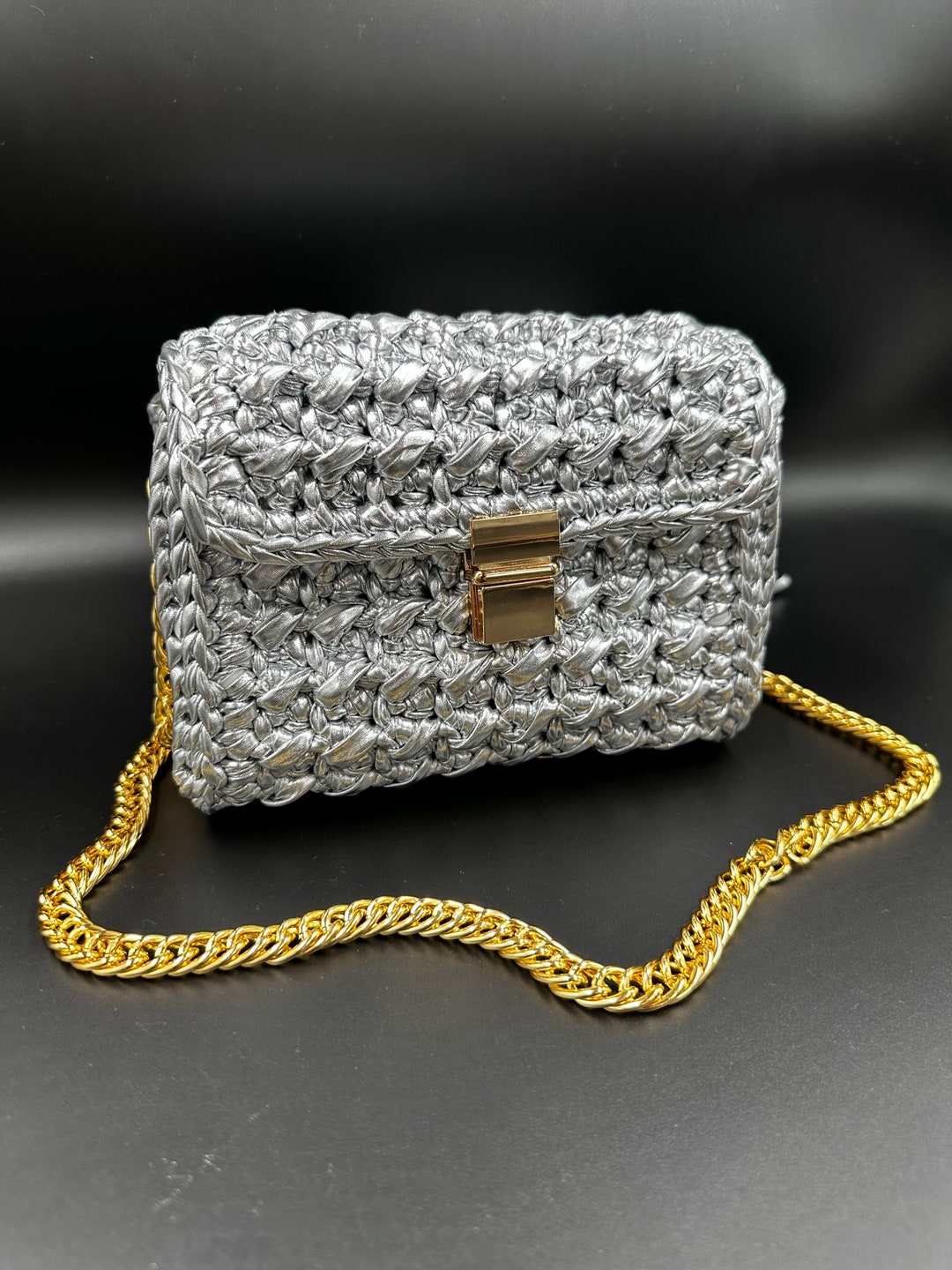 Handbag for Woman ,handmade Metallic Bag,gold Metallic Bag,luxury ...