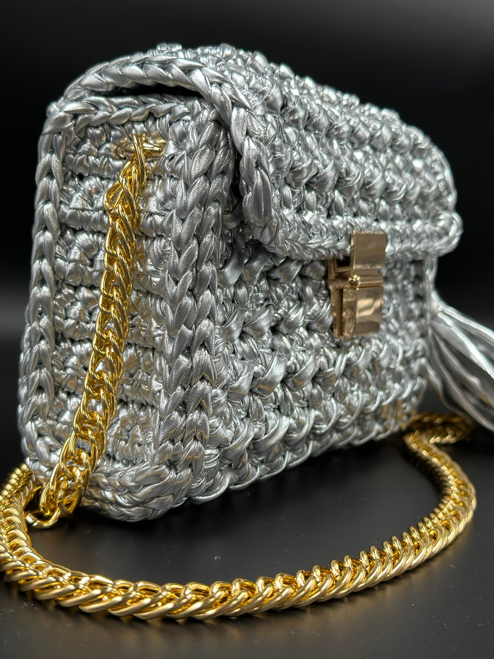 Handbag for Woman ,handmade Metallic Bag,gold Metallic Bag,luxury ...