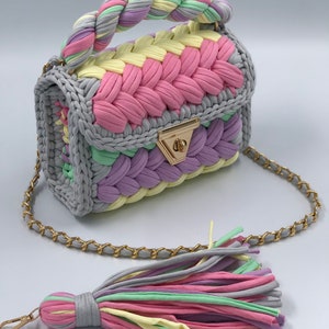 Special Bag/multi Color Bag/hand Woven Bag/crochet Bag/knitted Bag ...