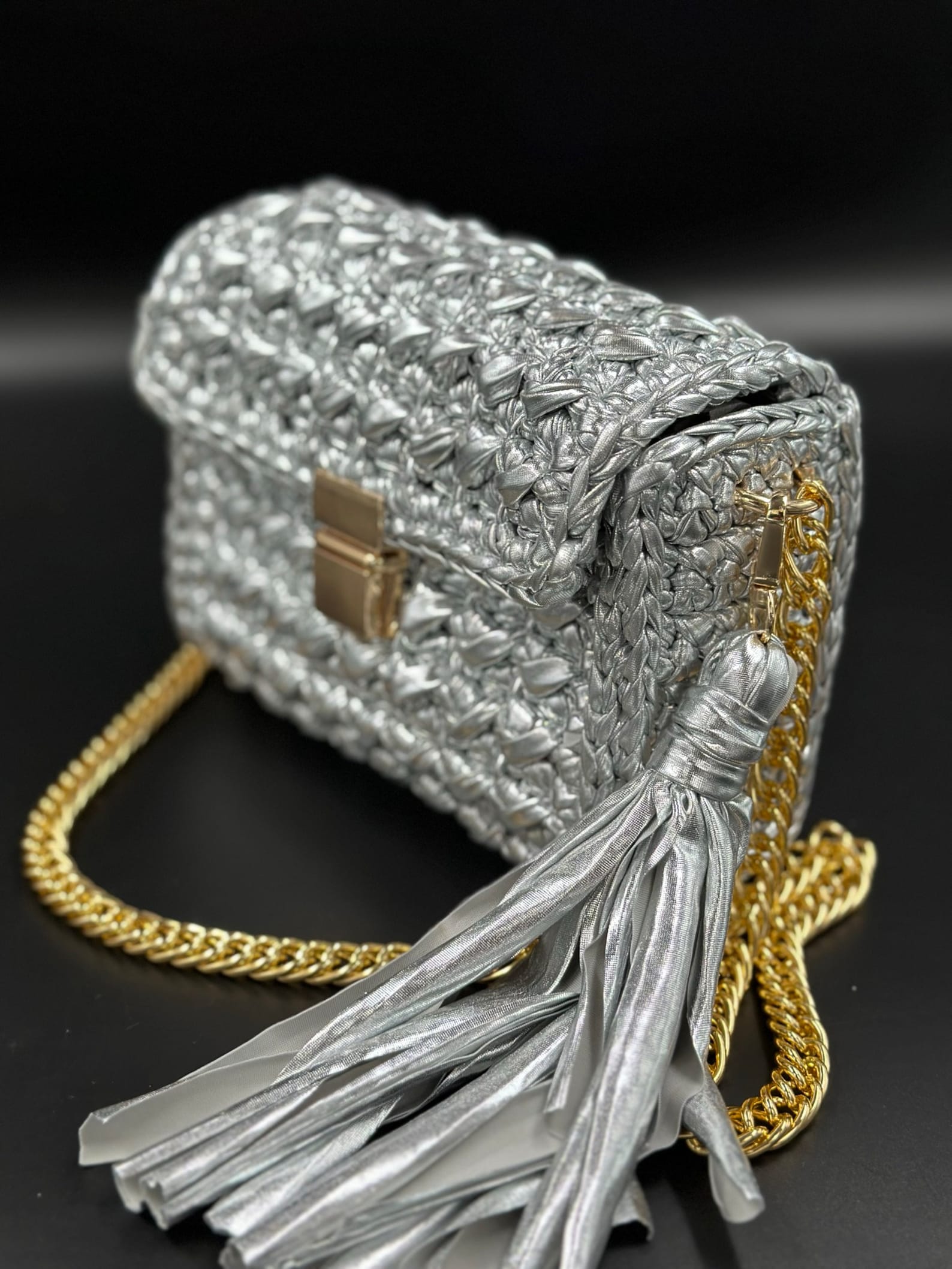 Handbag for Woman ,handmade Metallic Bag,gold Metallic Bag,luxury ...