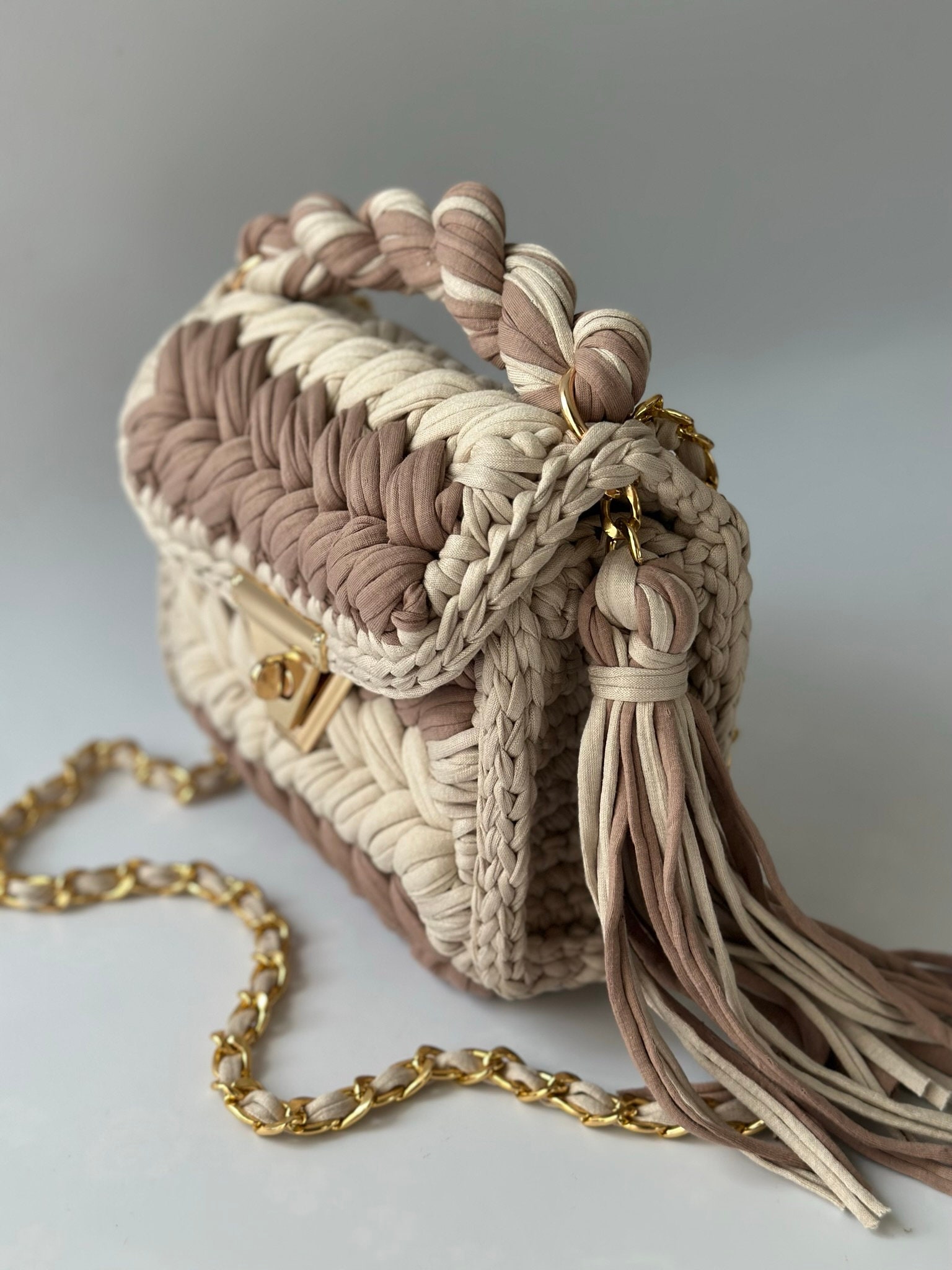 Multi Color Bag, Hand Woven Bag, Crochet Bag, Knitted Bag, Colorful Bag ...